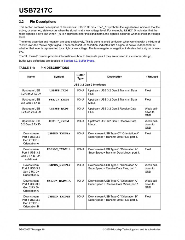 USB7217C datasheet preview, page 10
