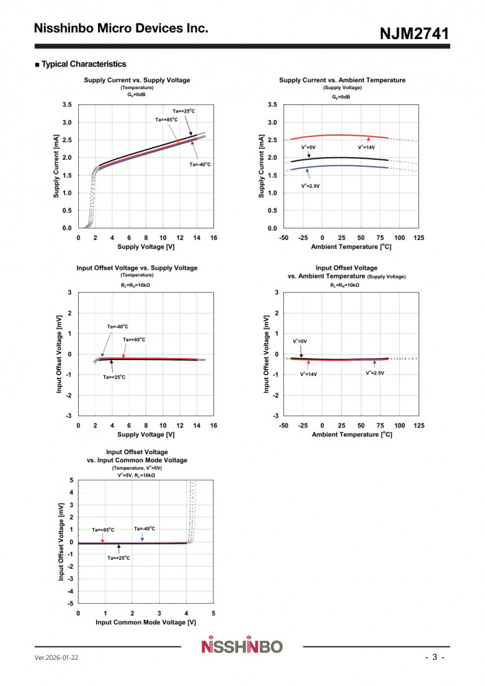 NJM2741 datasheet page 3