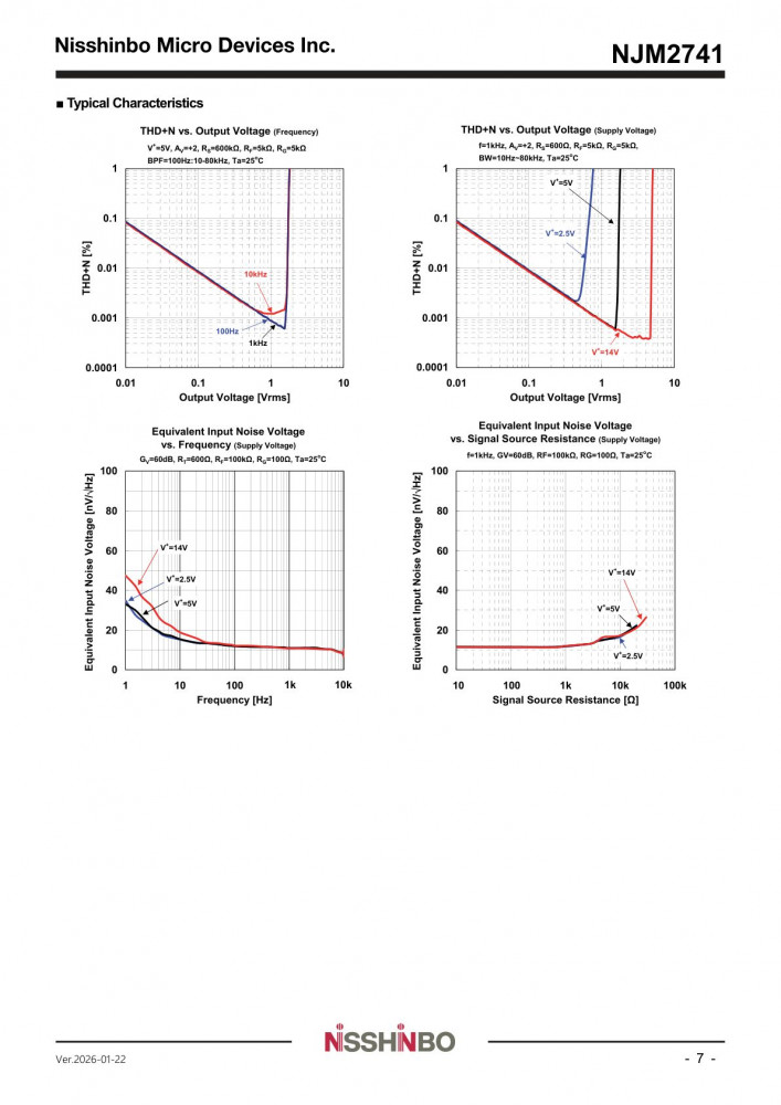 NJM2741 datasheet page 7