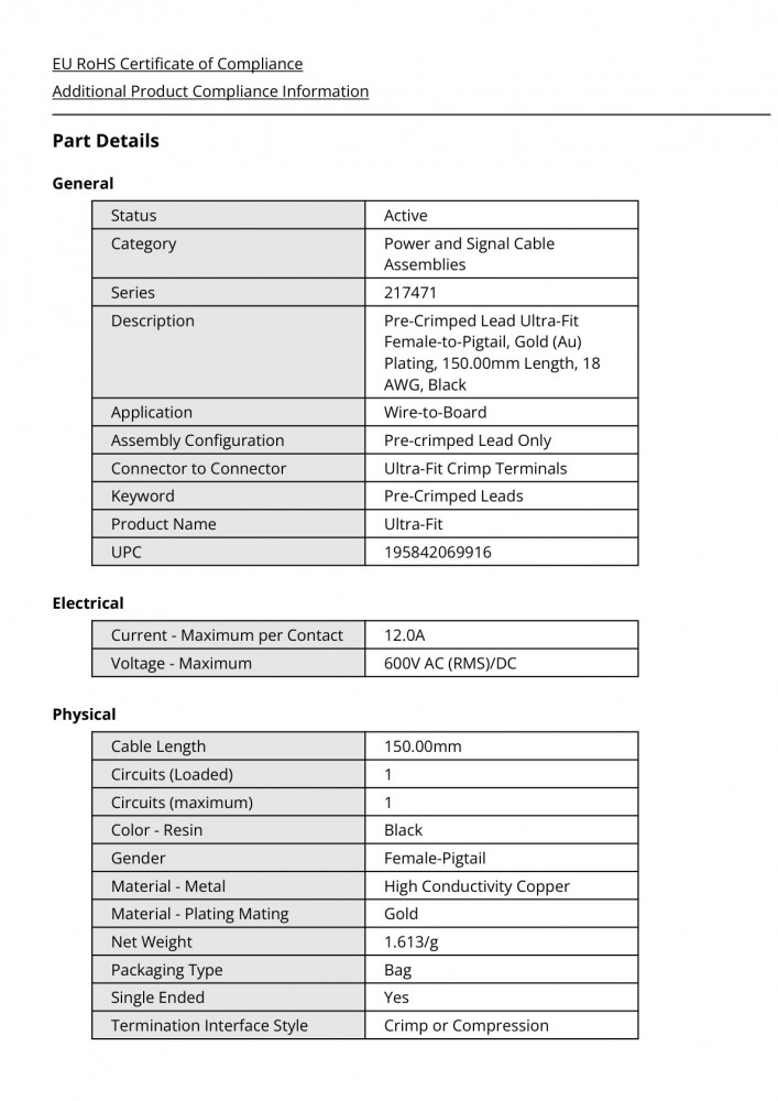 MOLEX 2174711212 technical drawing page 2