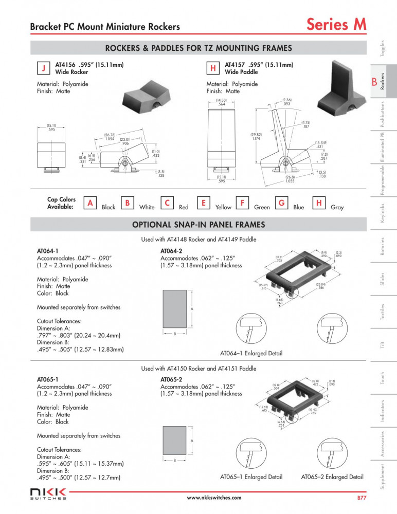 NKK M20 product documentation page 8