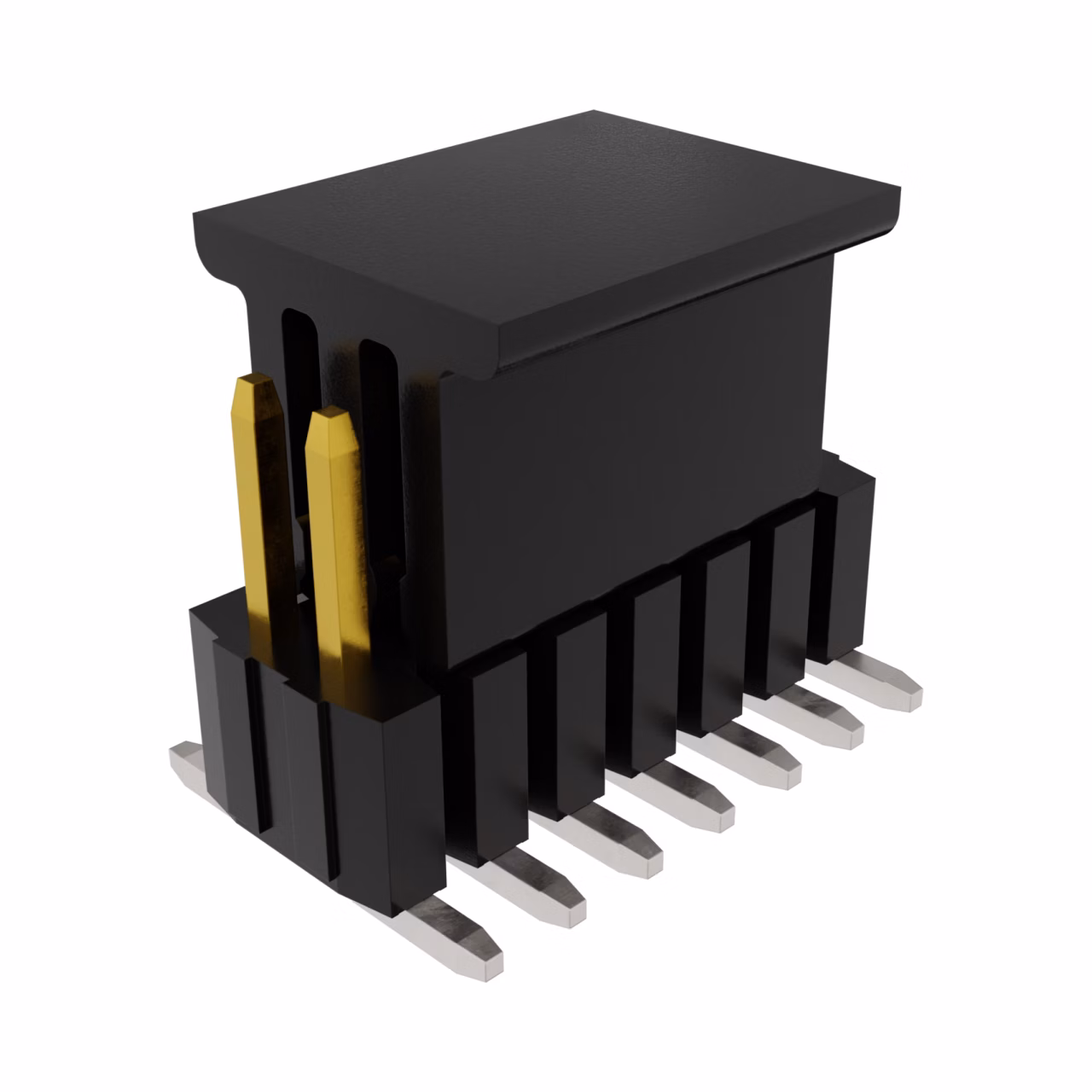 Slim-Grid Header, 14 Circuits, Surface Mount, Vertical, Unshrouded, 0.05µm Select Gold (Au) Plated, with Pick-and-Place Cap, Tube, Lead-Free for sale