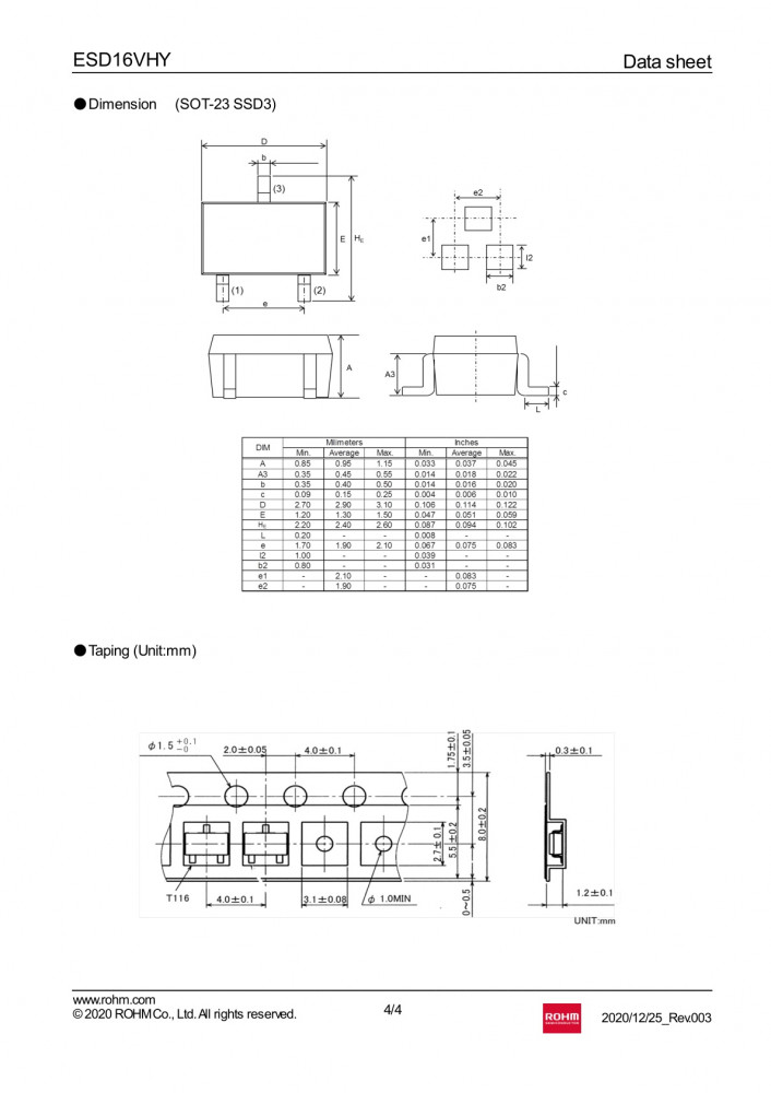 ESD16VHYT116 technical document page 4