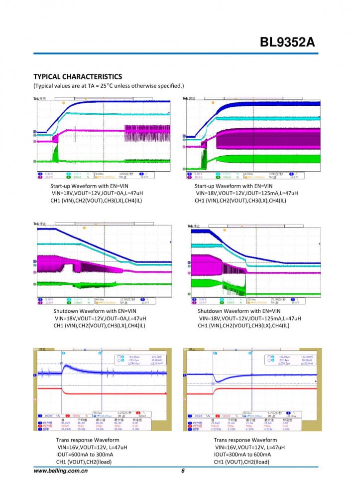 BL9352A datasheet page 6