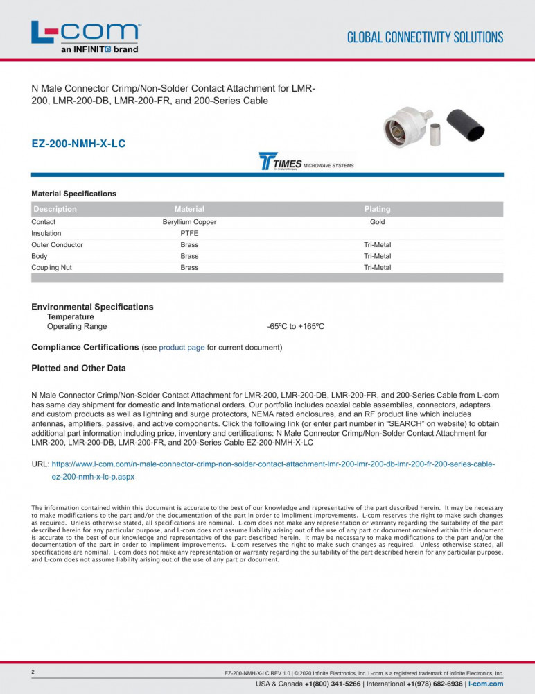 EZ-200-NMH-X-LC datasheet page 2