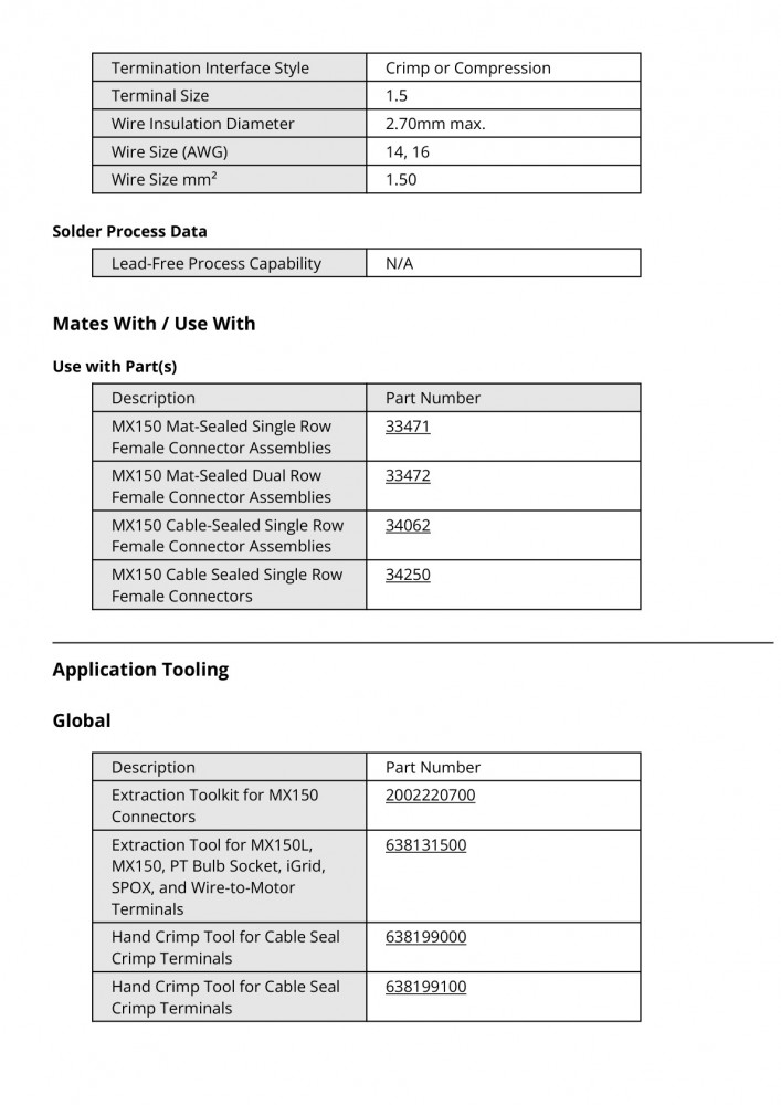 MOLEX 340812003 technical document image, page 3