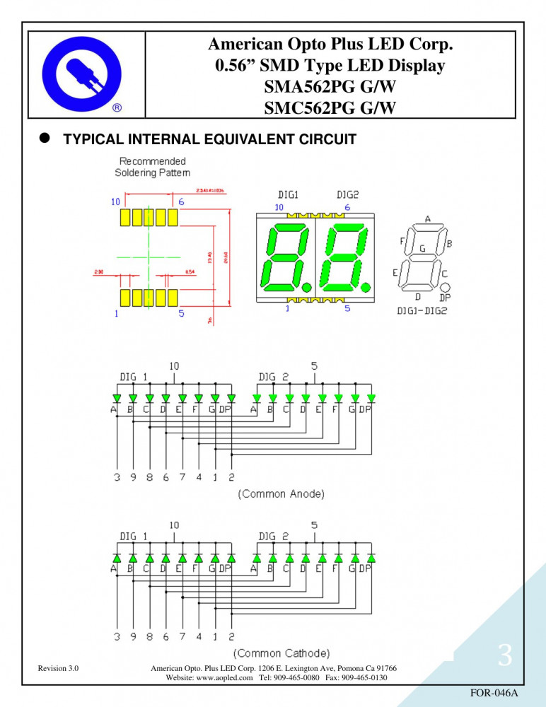 SMA562PG datasheet page 3