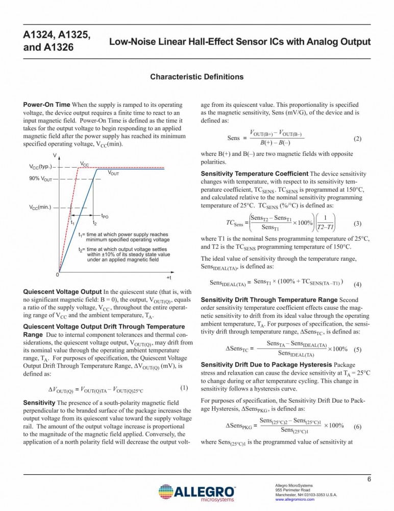 A1325 datasheet page 6