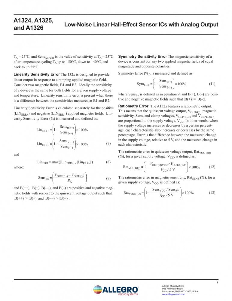 A1325 datasheet page 7