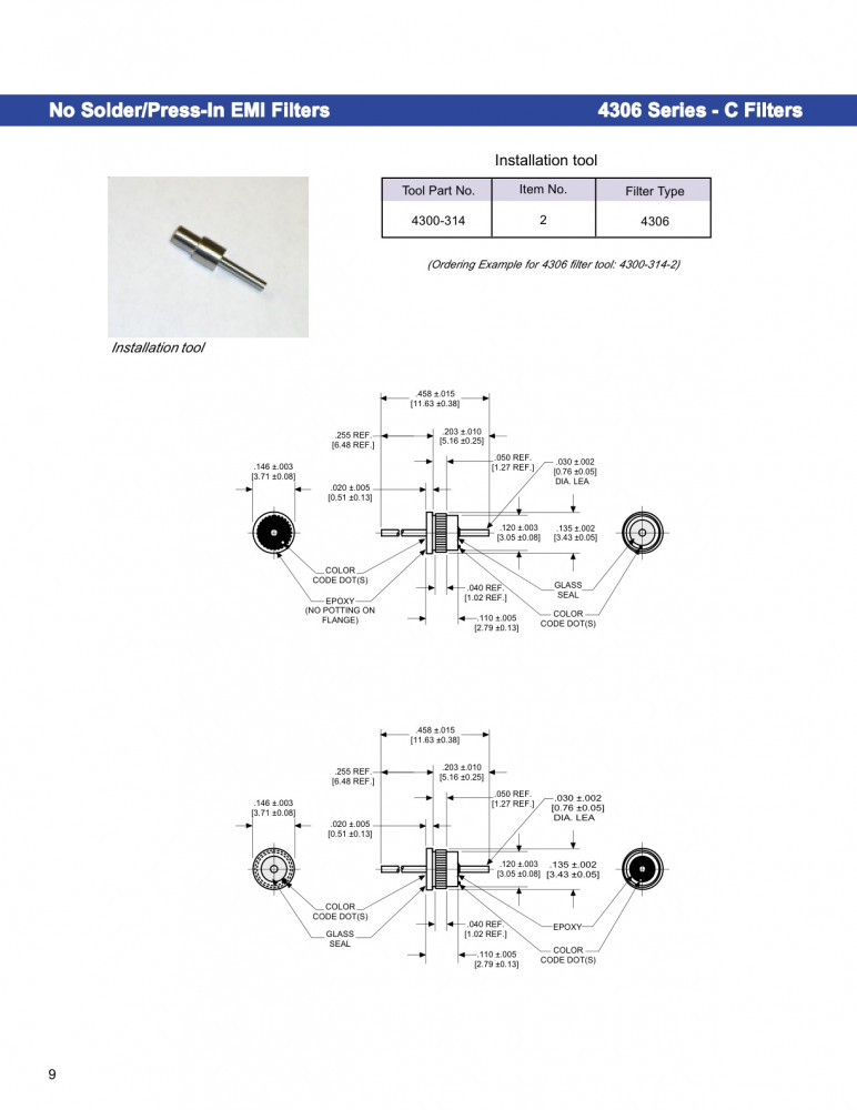 Tusonix CTS catalog page 9