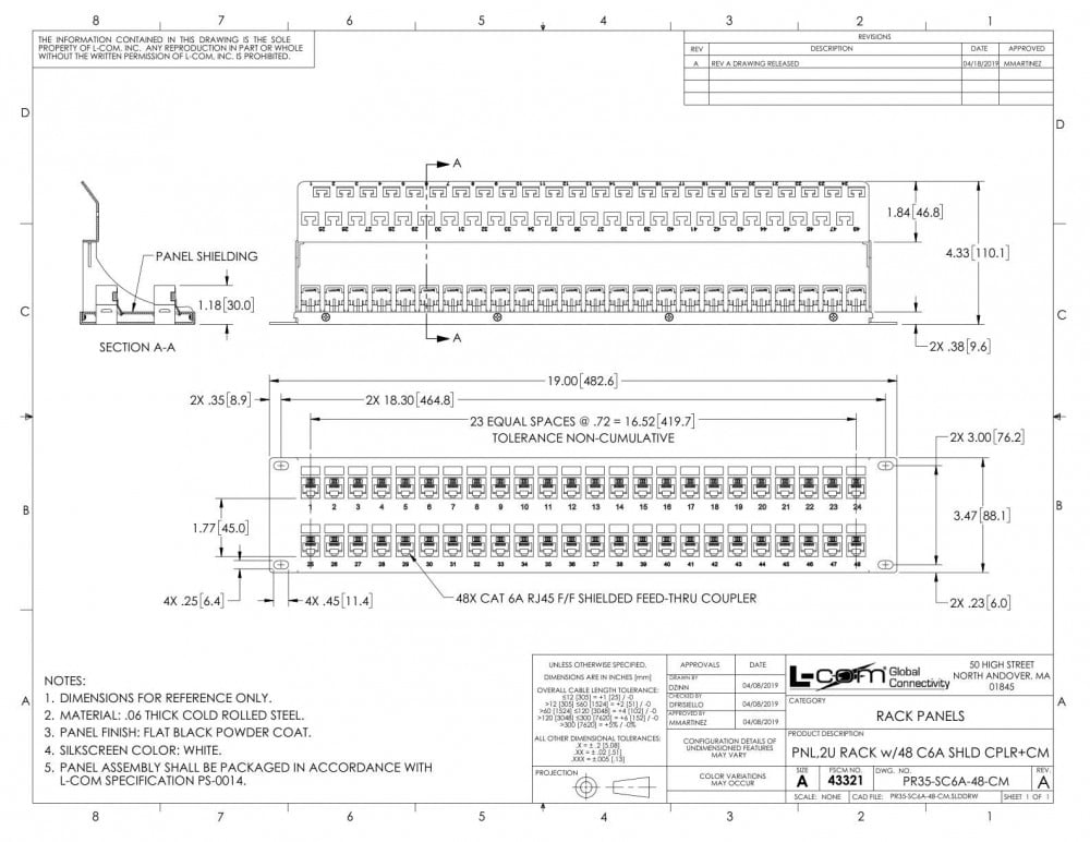 PR35-SC6A-48-CM technical document page
