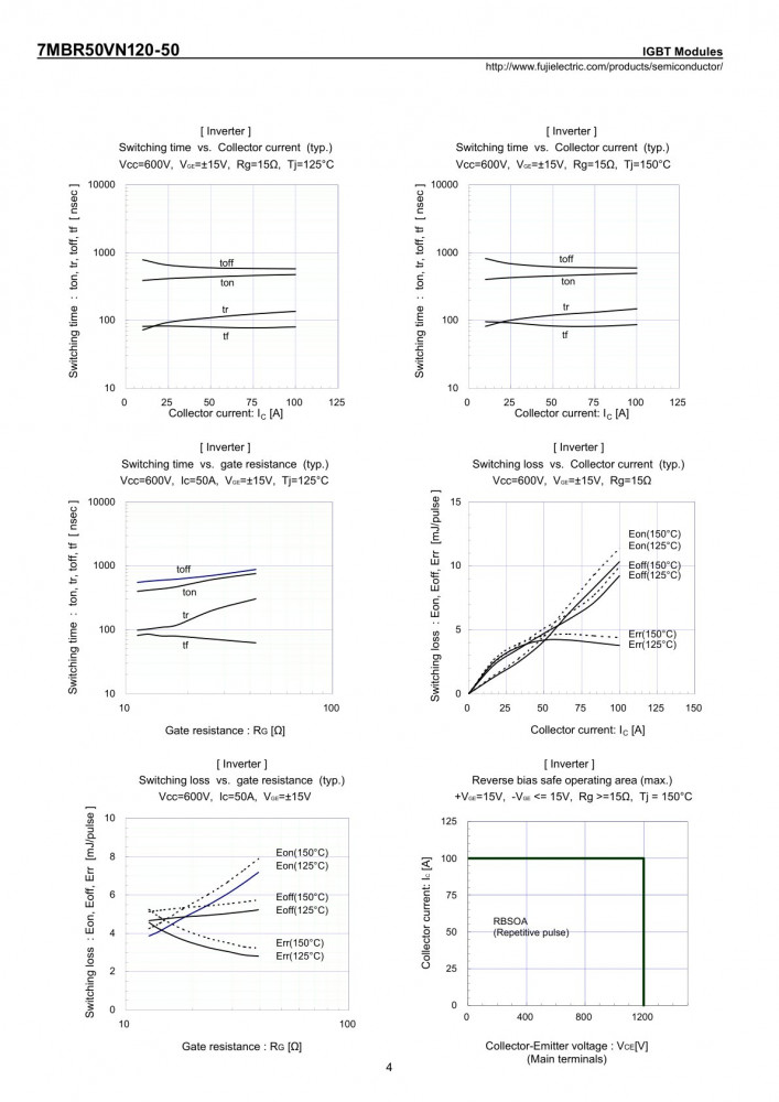 7MBR50VN120-50 datasheet page 4