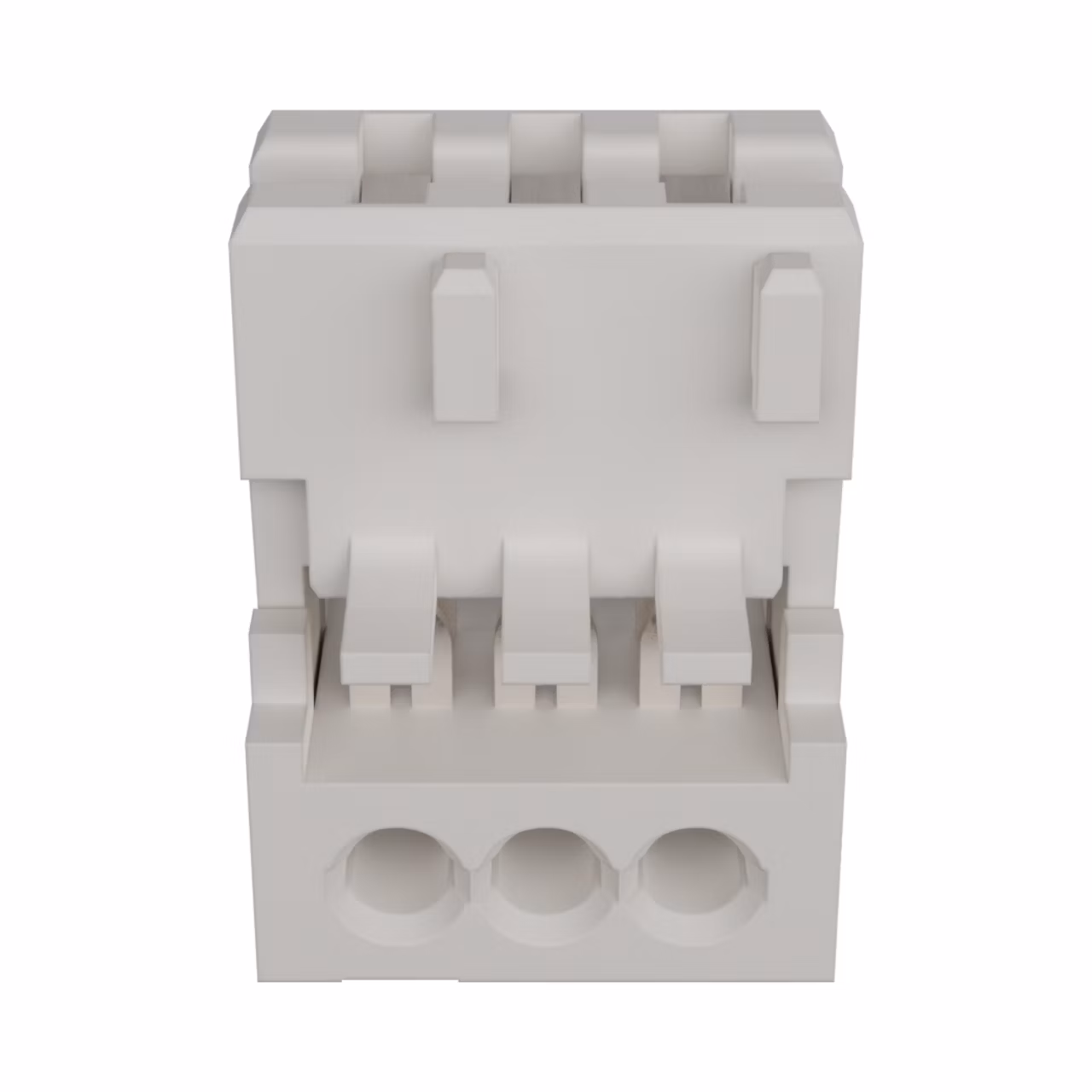 Appli-Mate RAST 2.5 Female Connector, 2.50mm Pitch, 3 Circuits, Positions A & C Removed, Open Endwalls for sale