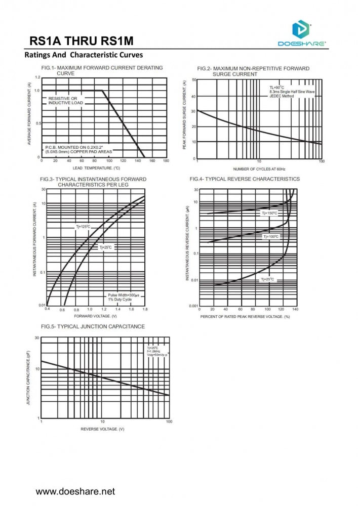 Doeshare RS1M datasheet page 2