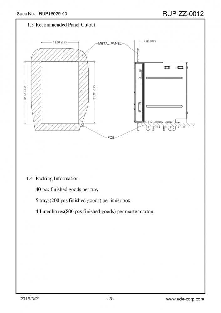 RUP-ZZ-0012 datasheet page 4