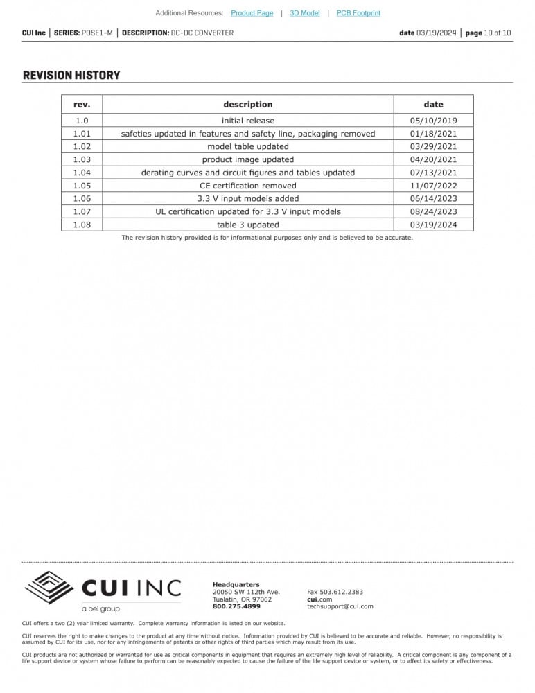CUI PDSE1-M datasheet page 10