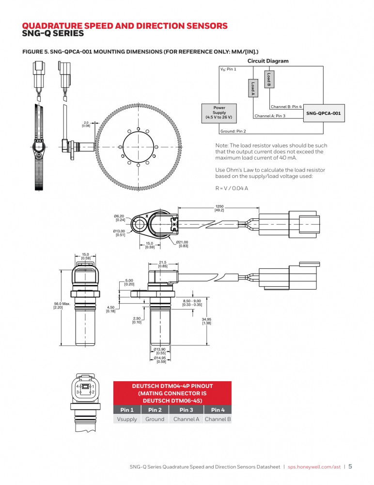 Honeywell SNG-Q Series datasheet page 5