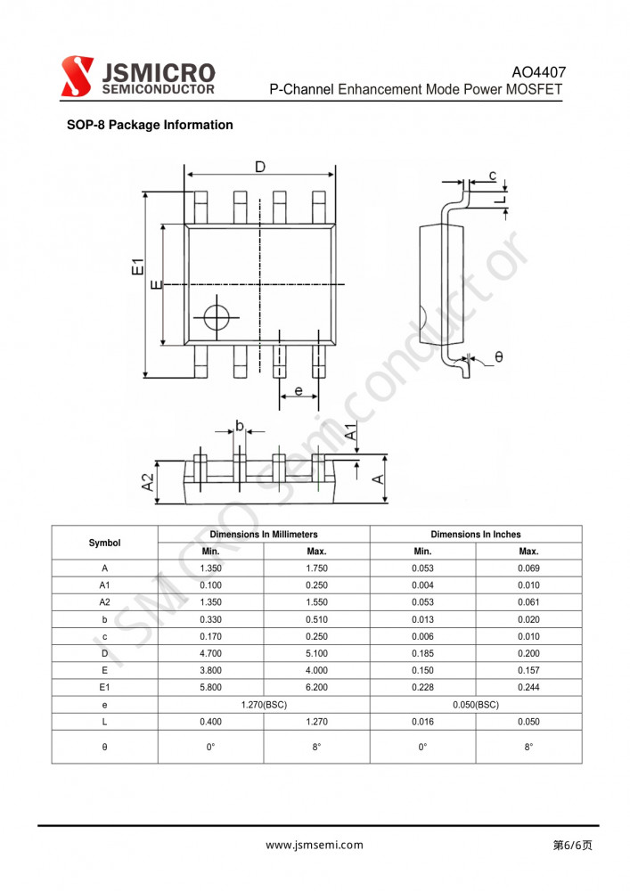 AO4407 datasheet page 6