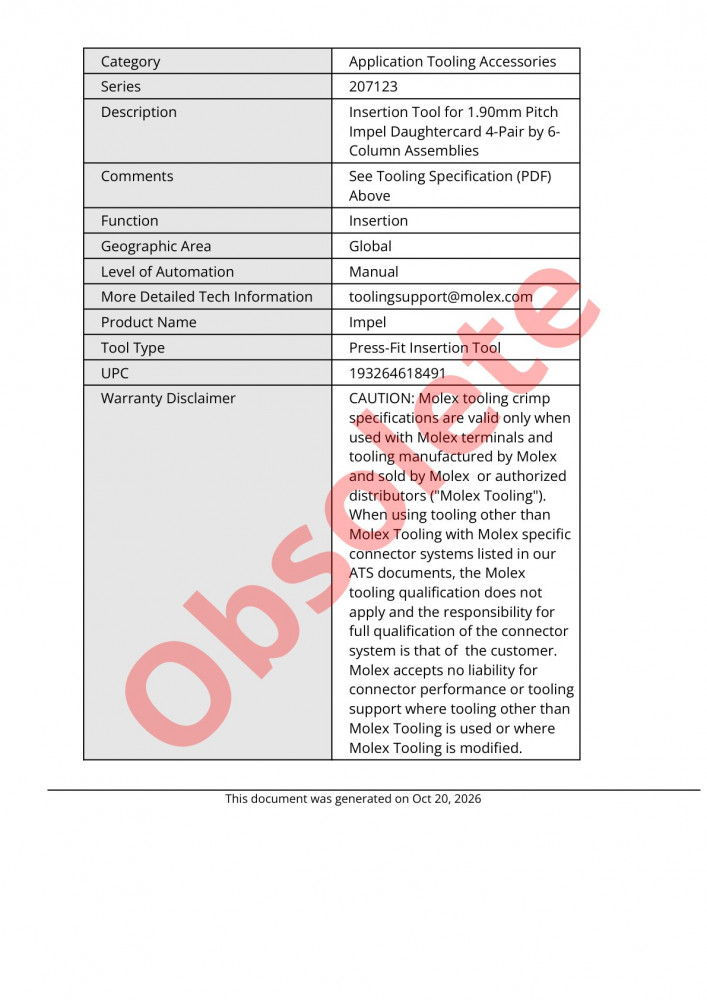 Molex tooling document image, page 2
