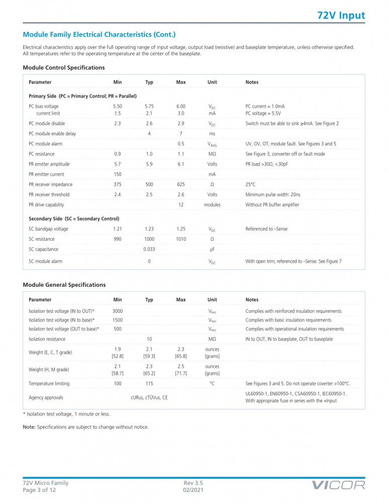 VICOR technical document page 3