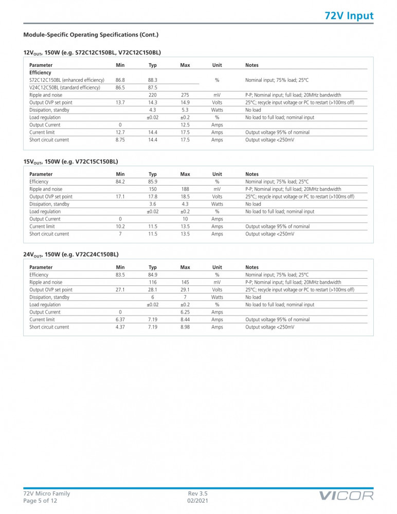 VICOR technical document page 5