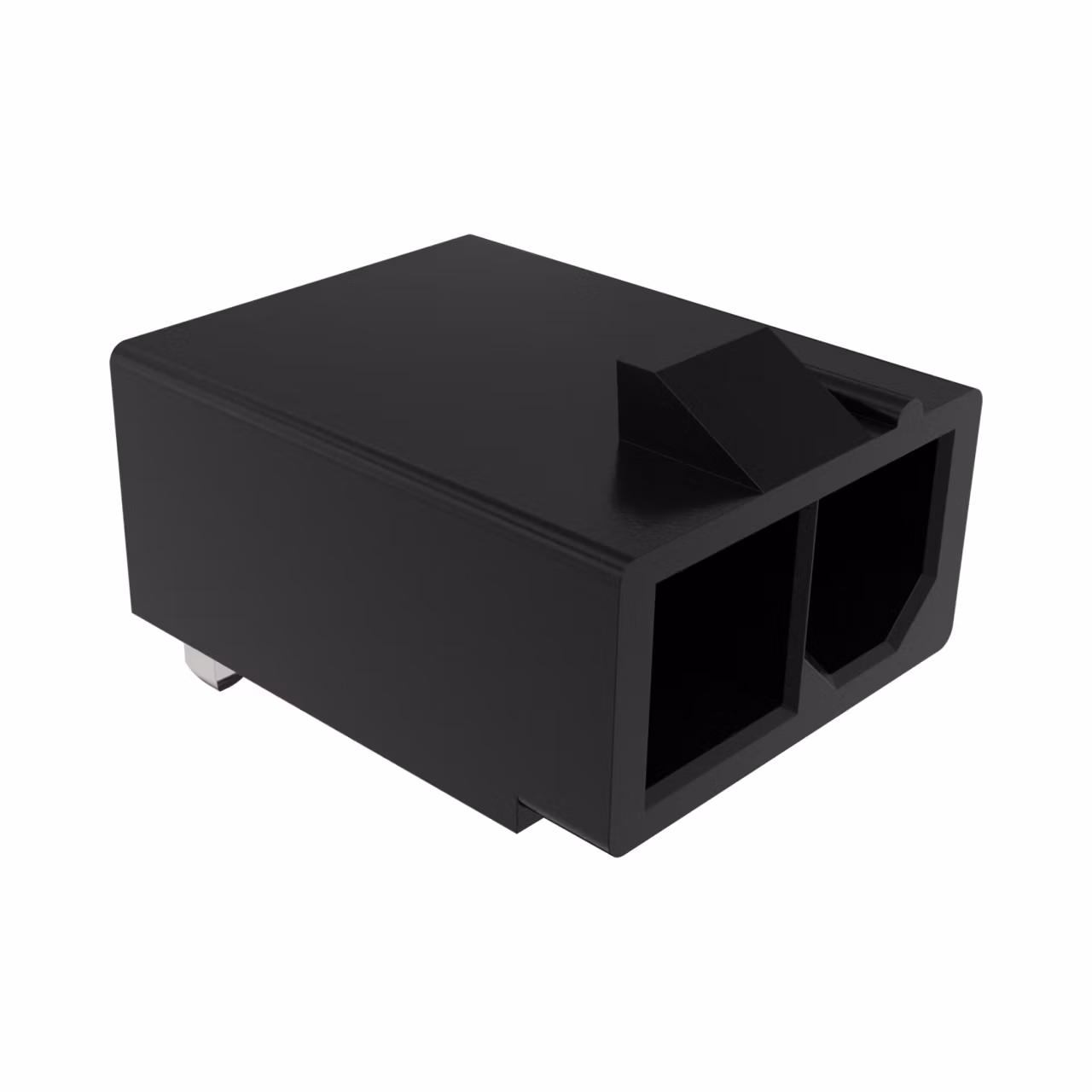 Mini-Fit Jr. Vertical Header, 4.20mm Pitch, Single Row, 24 Circuits, with Snap-in Plastic Peg PCB Lock, Matte Tin, Black