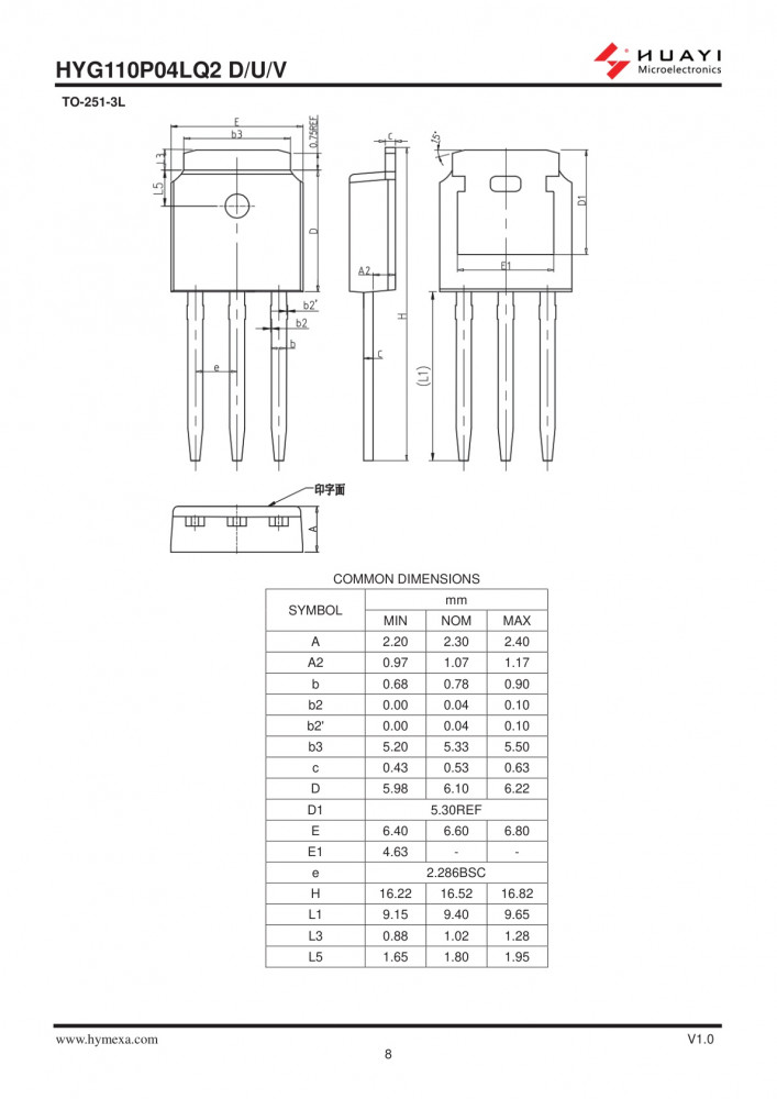 HYG110P04LQ2D datasheet page 8