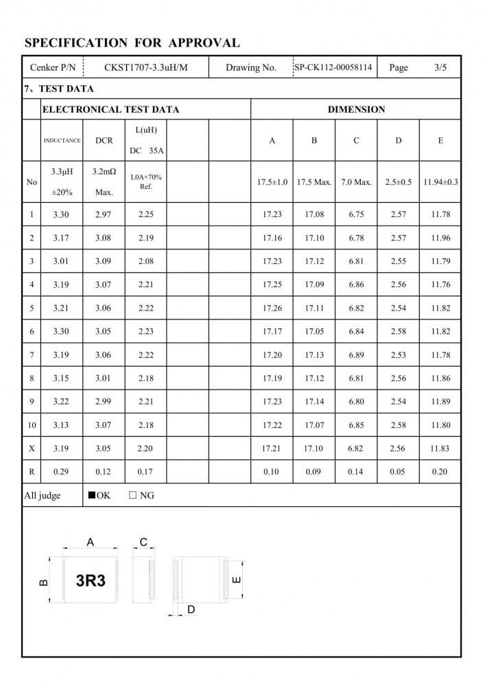 CKST1707-3.3uH/M specification page 5