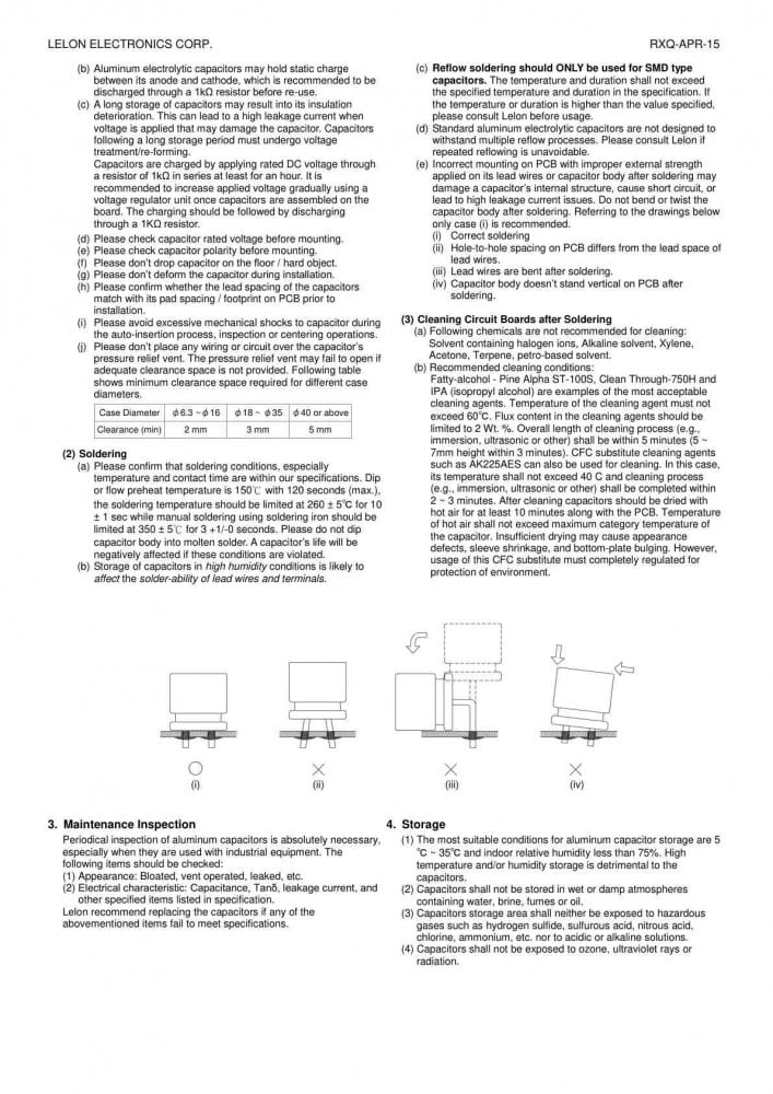 Lelon RXQ approval specification page 9