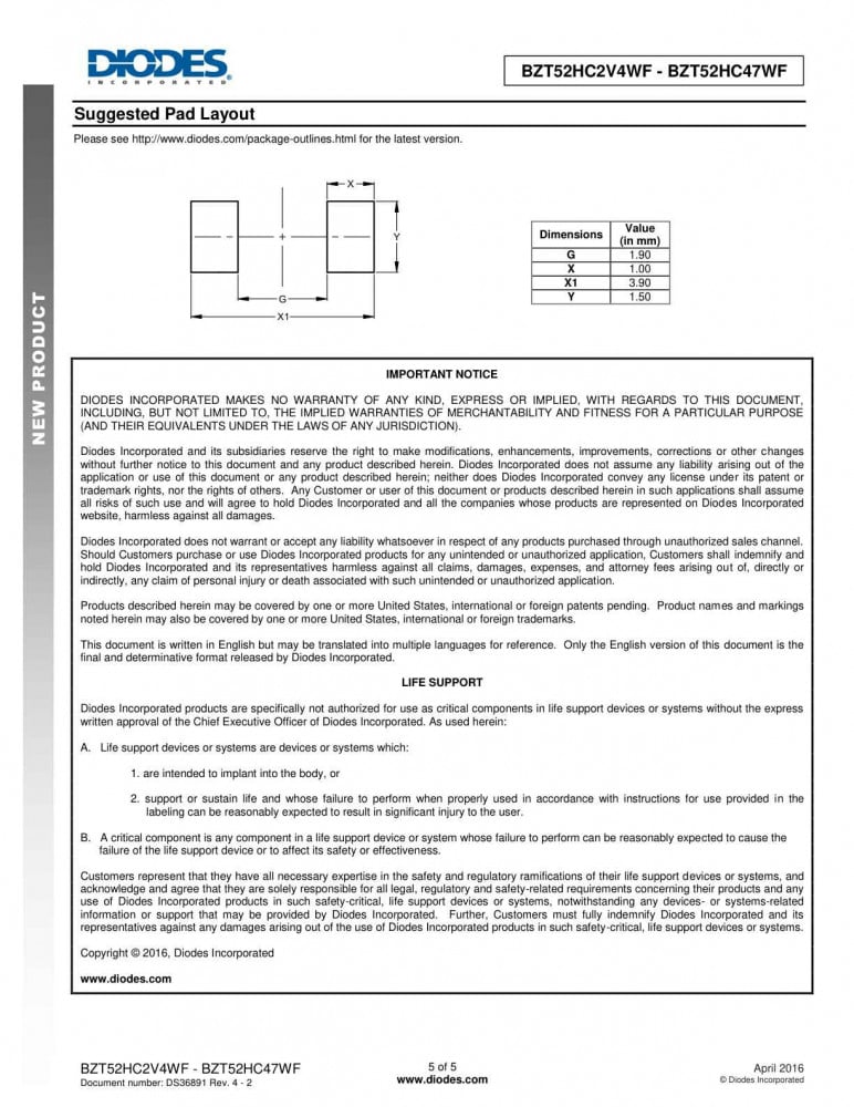 BZT52HC5V1WF-7 datasheet page 5