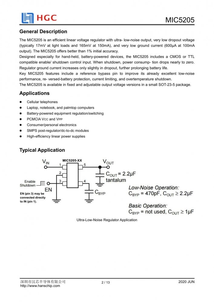 MIC5205 datasheet page 2