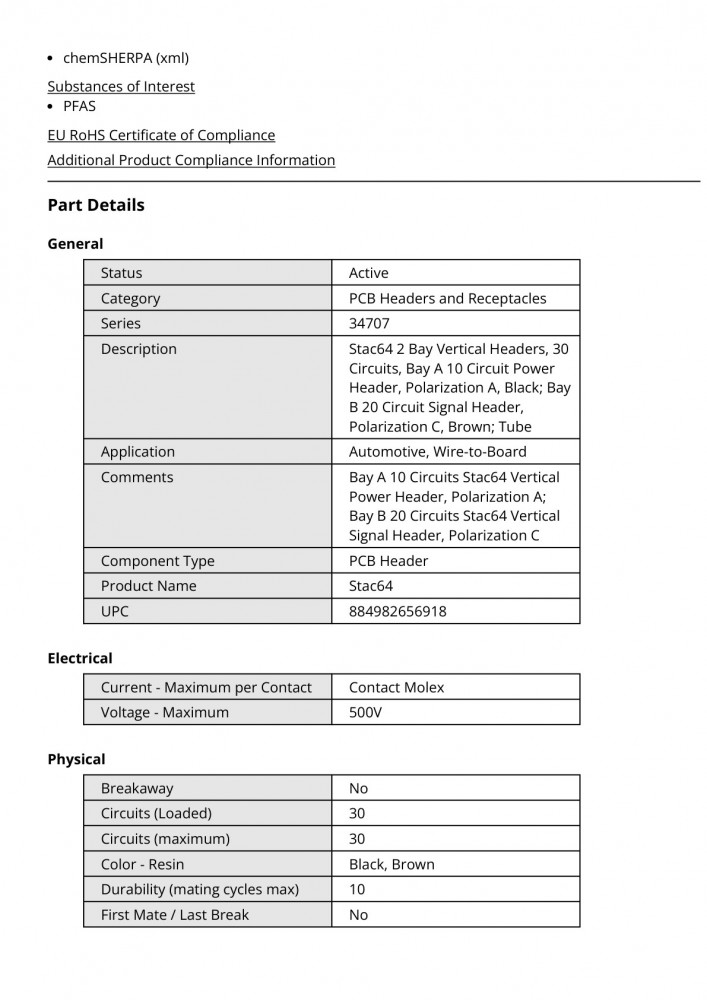 MOLEX 347077012 technical document preview, page 2