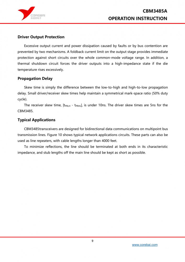 CBM3485AS8 datasheet page 9