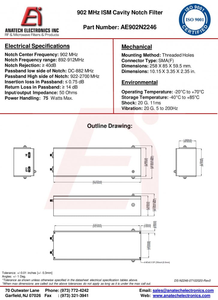 AE902N2246 technical document page 1