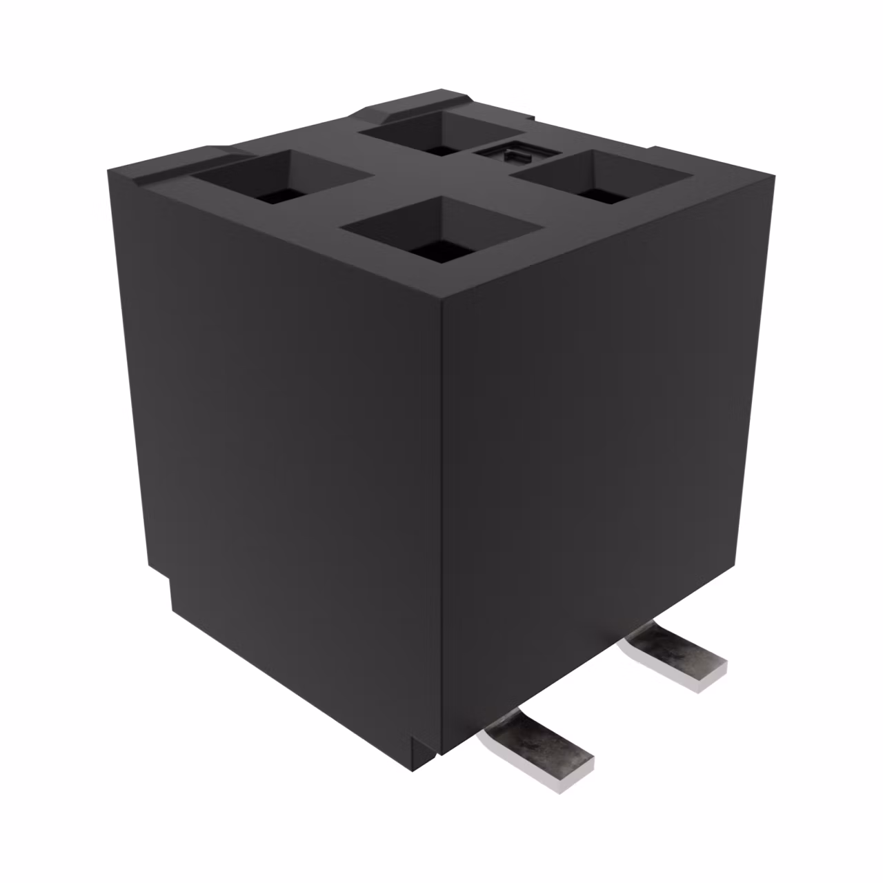 Milli-Grid Vertical Receptacle, 2.00mm Pitch, Dual Row, Surface Mount, Top/Bottom Entry, with Cap, Tube, 0.38µm Gold (Au) Plating, 10 Circuits, Lead-Free