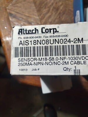 Altech AIS18N08UN024-2M Industrial Proximity Sensor for sale