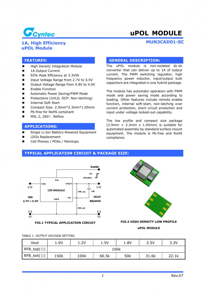 MUN3CAD01-SC datasheet page 1