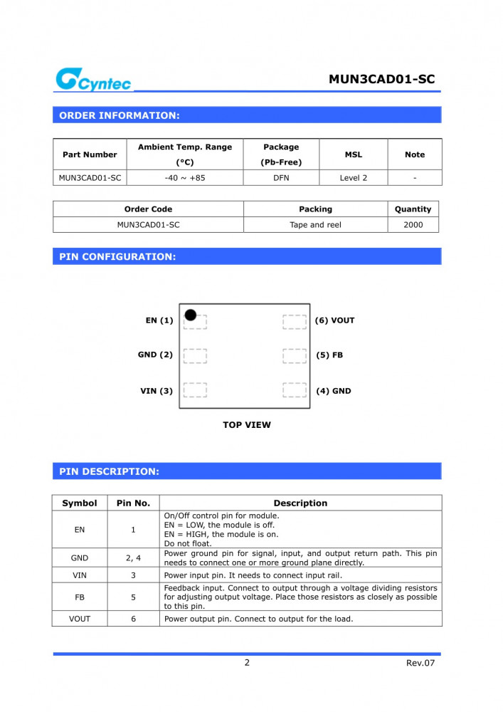 MUN3CAD01-SC datasheet page 2