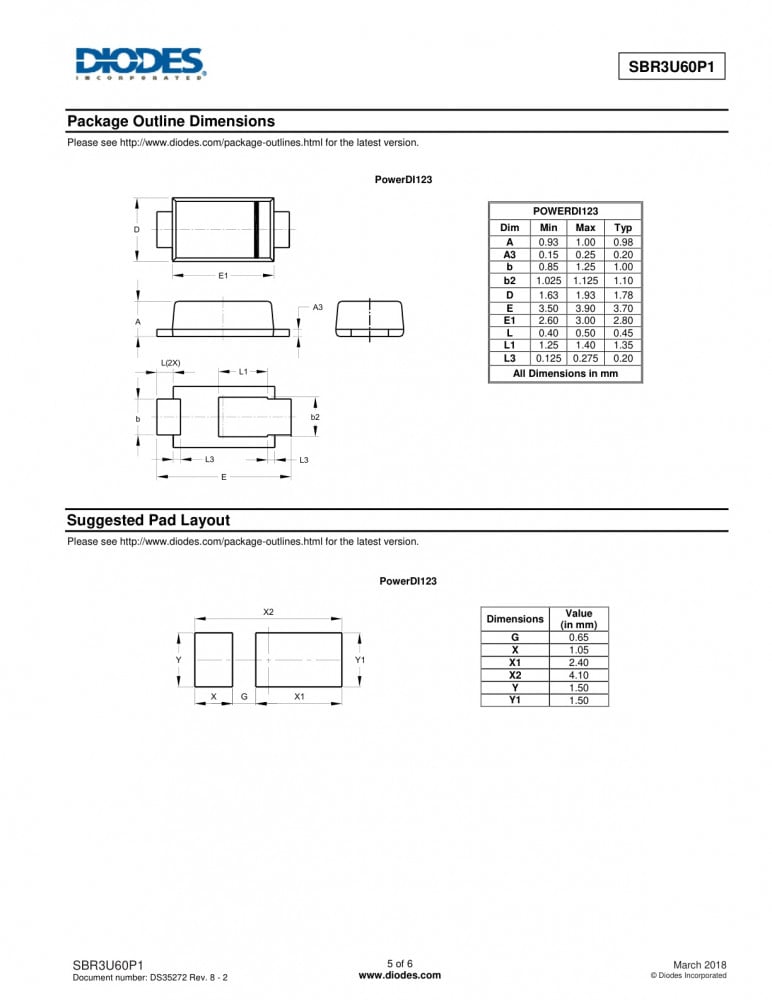 SBR3U60P1-7 datasheet page 5