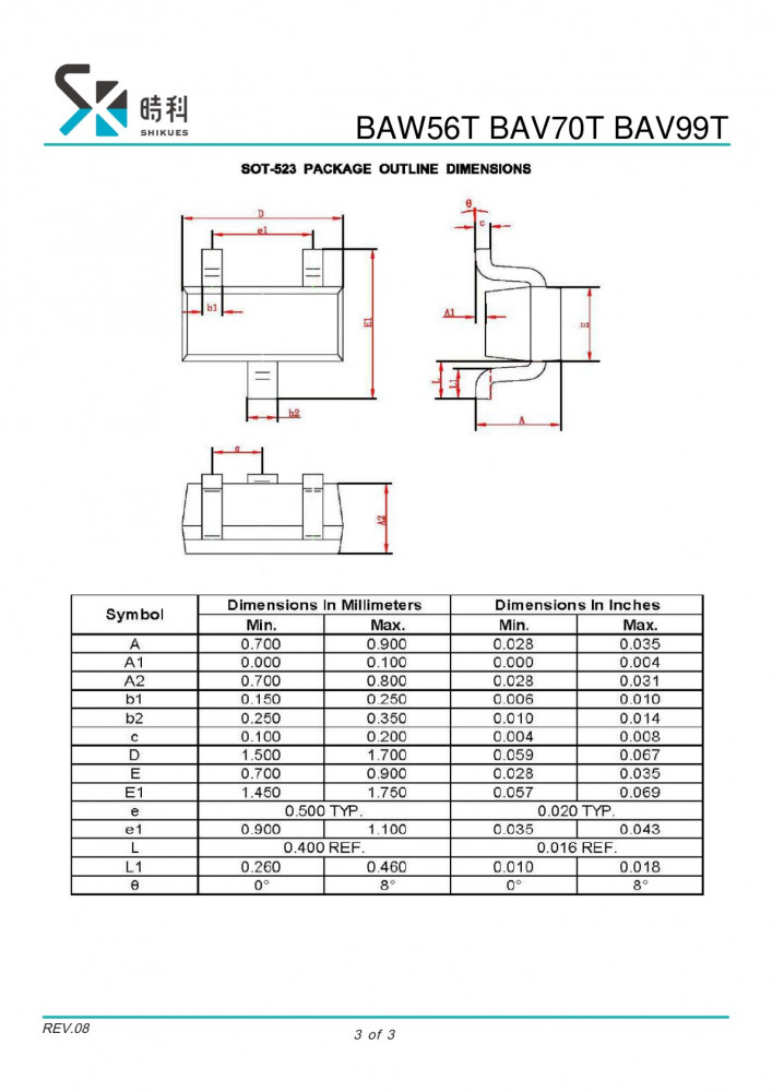BAV99T datasheet page 3