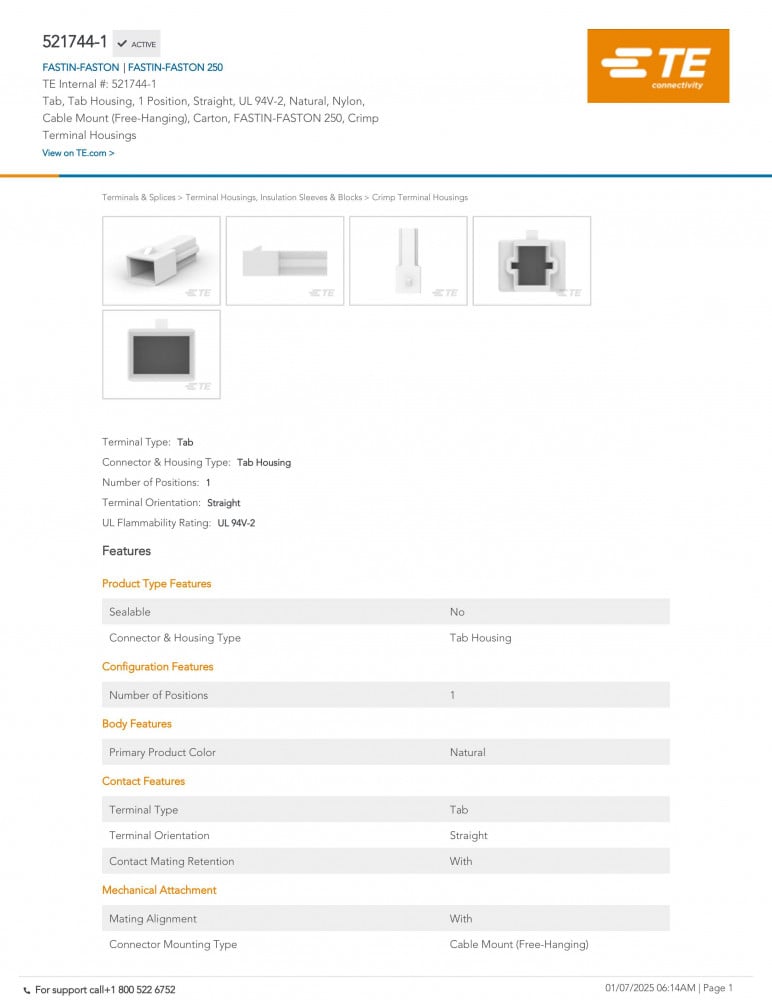 521744-1 technical document page 1