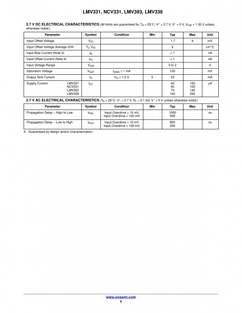 LMV393 document page 4
