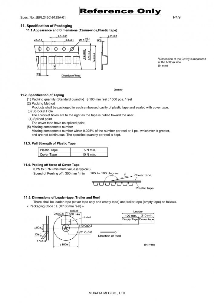 DLW32MH101XT2L reference specification page 4