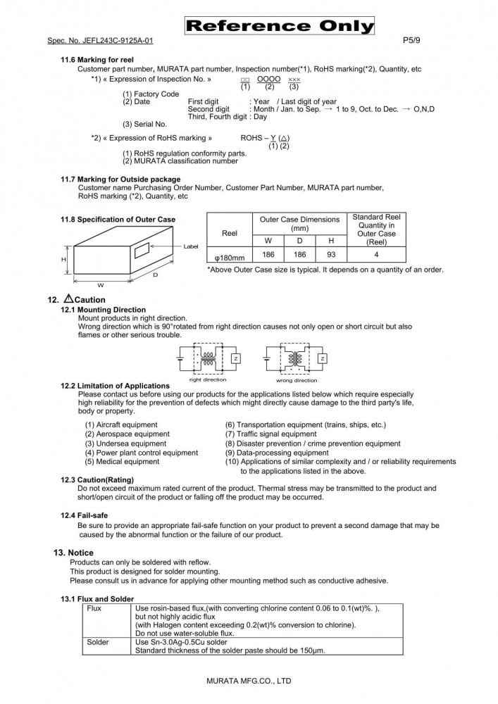 DLW32MH101XT2L reference specification page 5