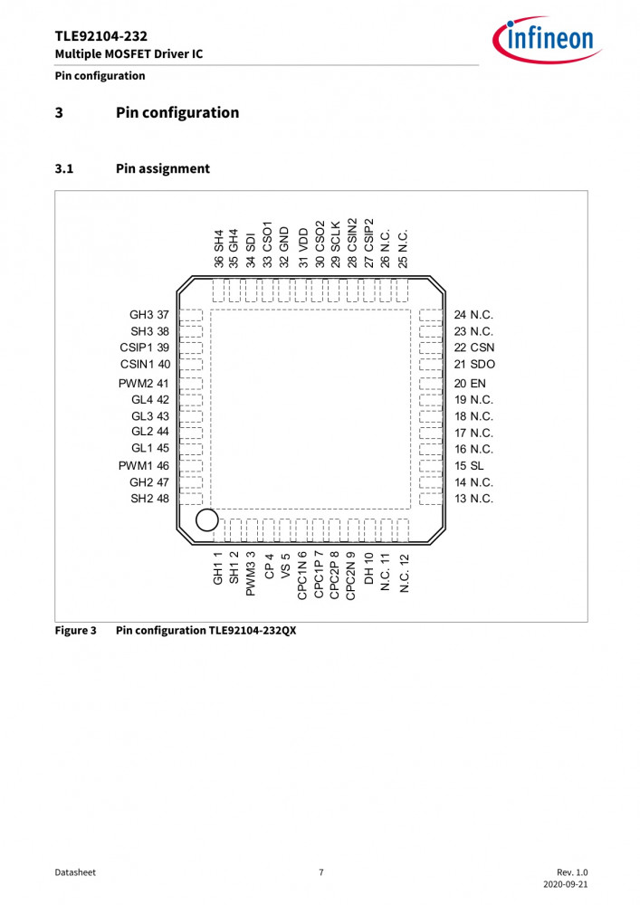 TLE92104-232 datasheet page 7