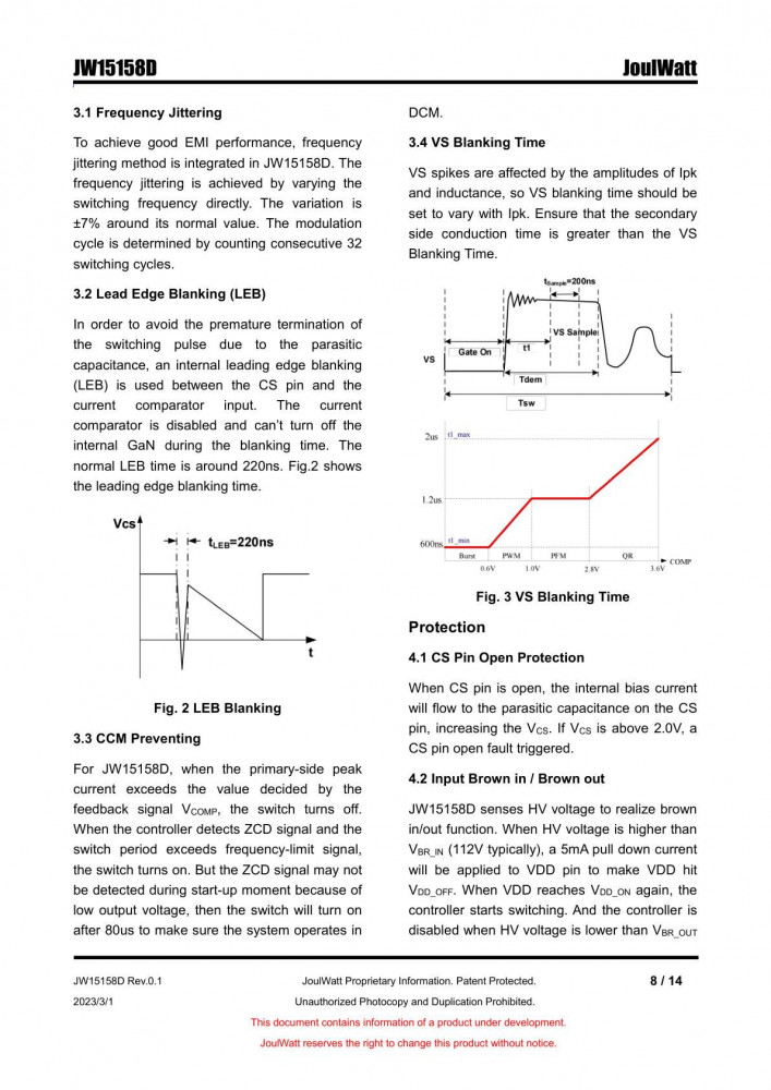 JW15158D datasheet page 8