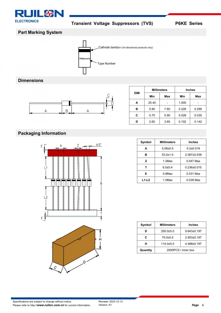 P6KE8.2CA datasheet page 6