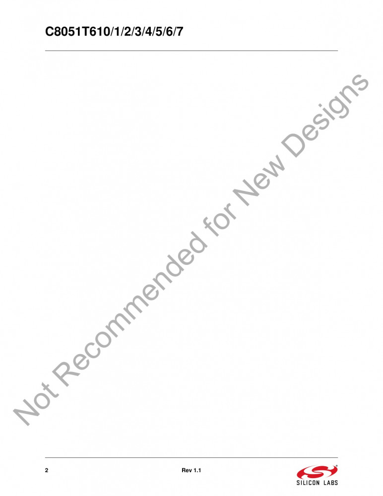 C8051T617 datasheet page 2
