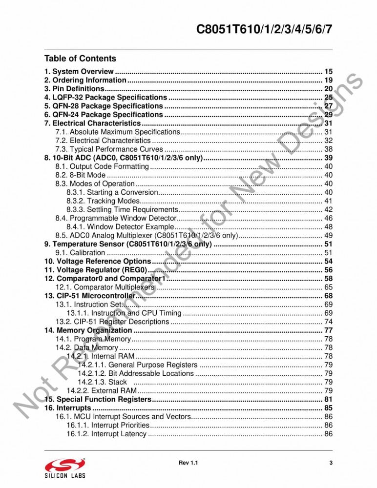 C8051T617 datasheet page 3