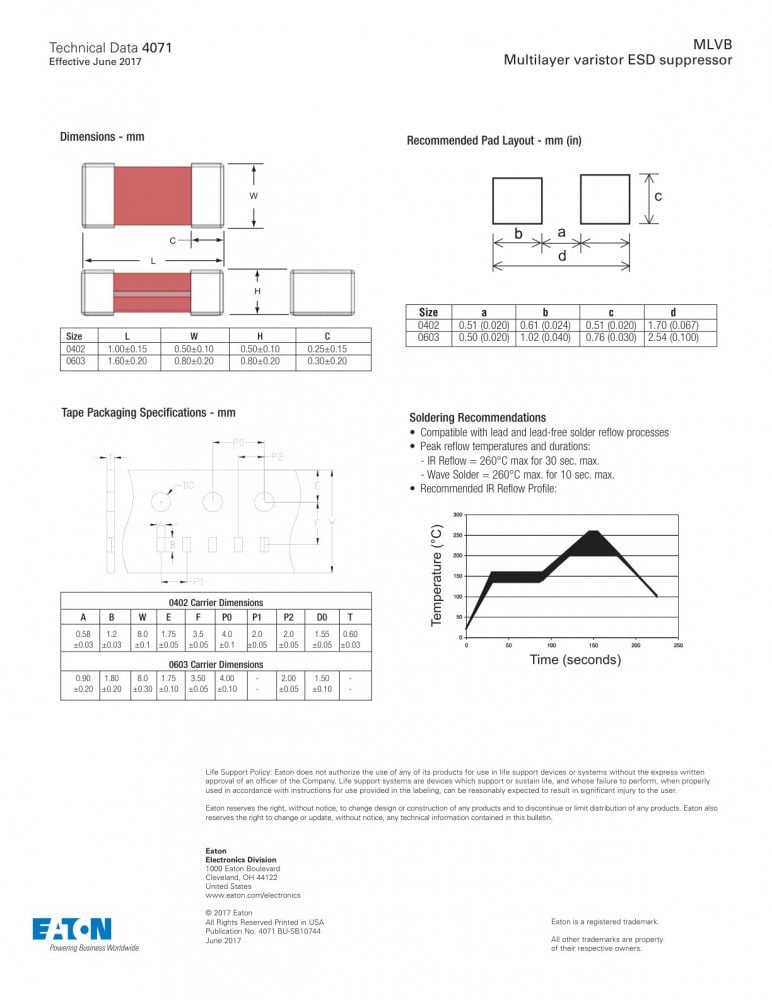 EATON MLVB technical document page 2